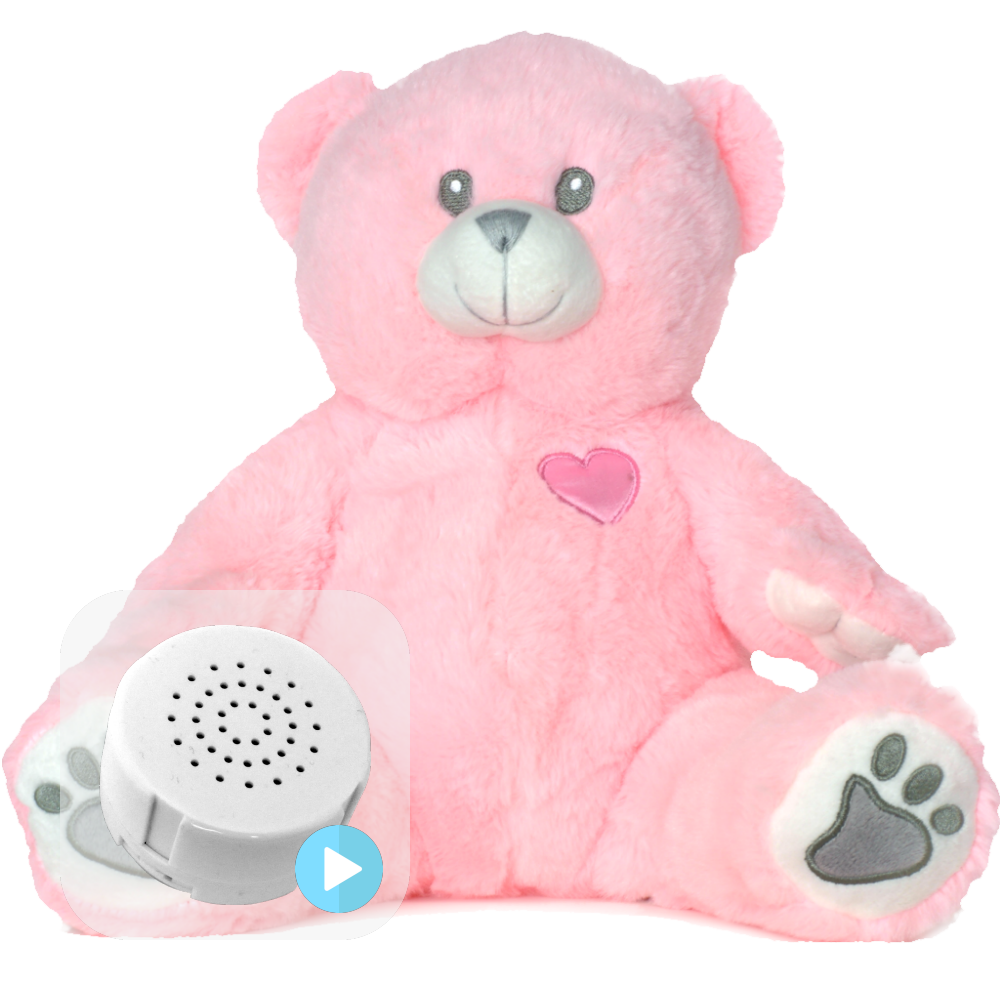 Pink Bear 16" Baby Heartbeat Bear